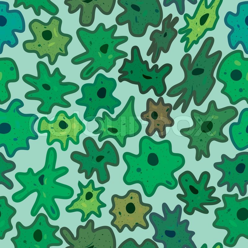 Seamless pattern of amoebas for ... | Stock vector | Colourbox