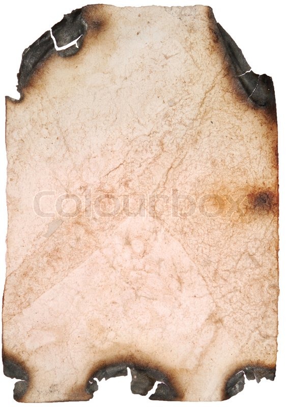 Old Paper With Burnt Edges