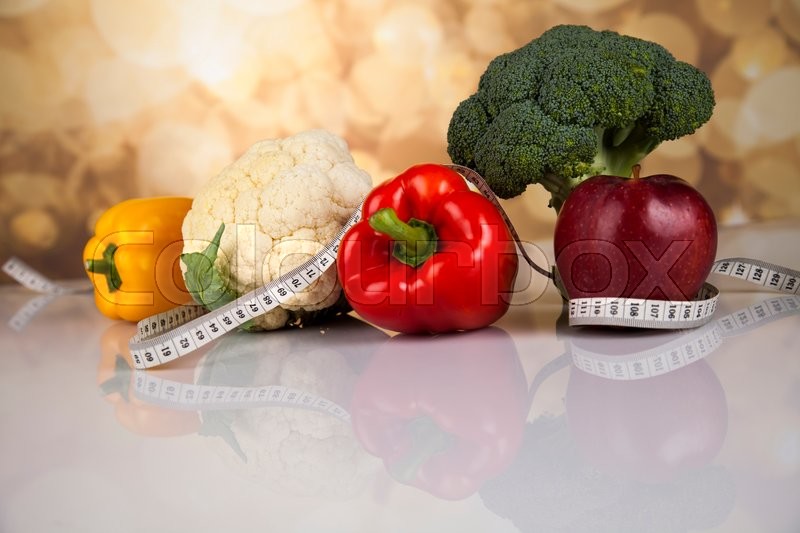 Vegetable, Fruits and fitness ... | Stock image | Colourbox