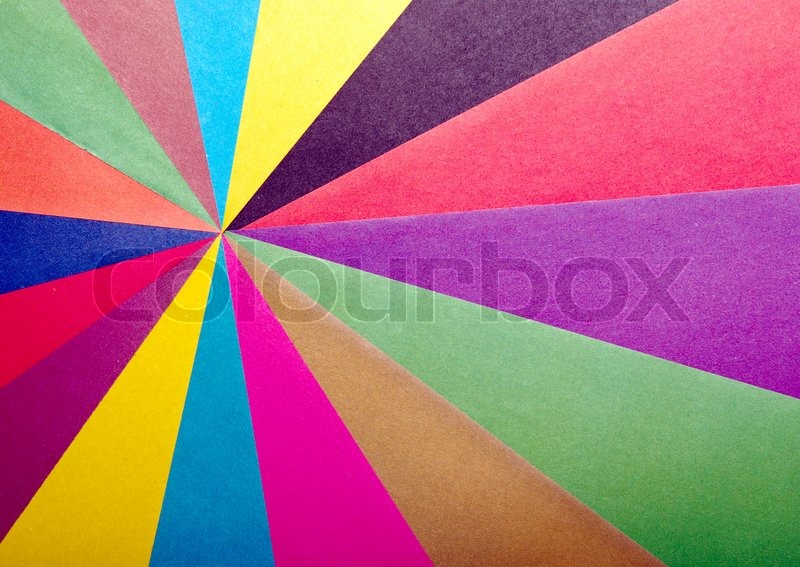 Close-up of multi colored paper | Stock image | Colourbox