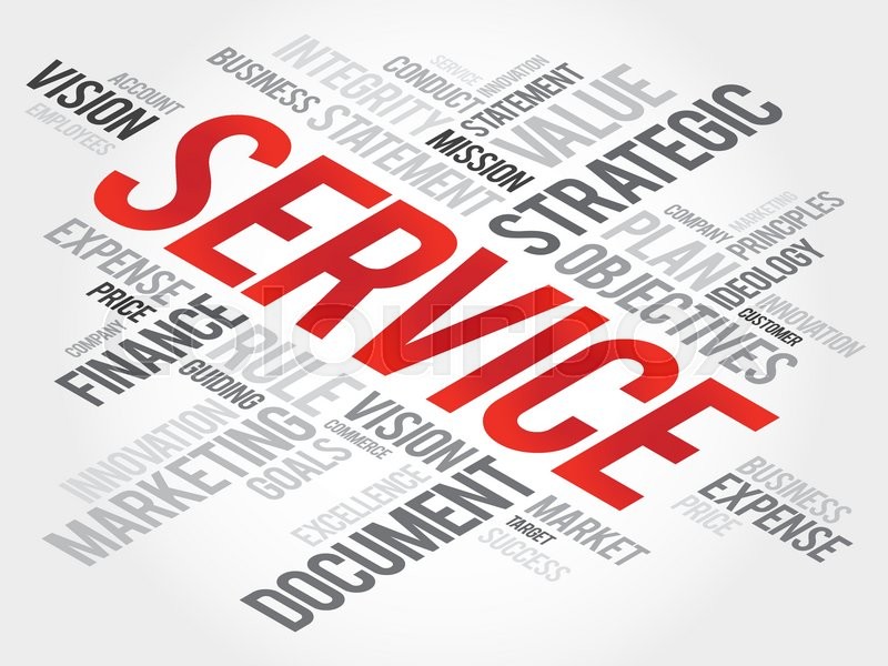 SERVICE word cloud, business concept | Stock vector | Colourbox