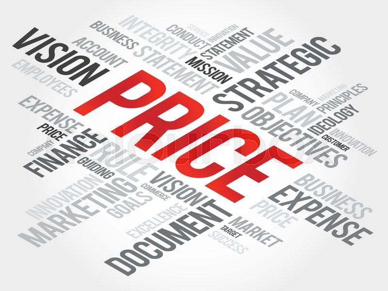 PRICE word cloud, business concept | Stock vector | Colourbox