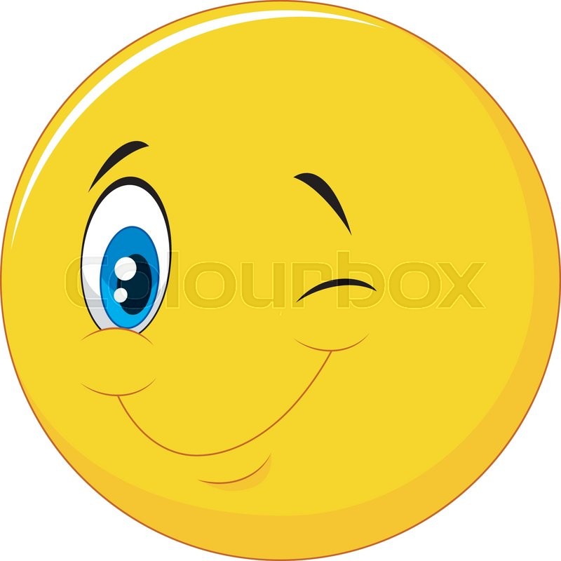 Vector illustration of Happy emoticon ... | Stock vector | Colourbox