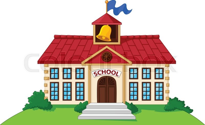 Vector illustration of Cartoon school ... | Stock vector | Colourbox