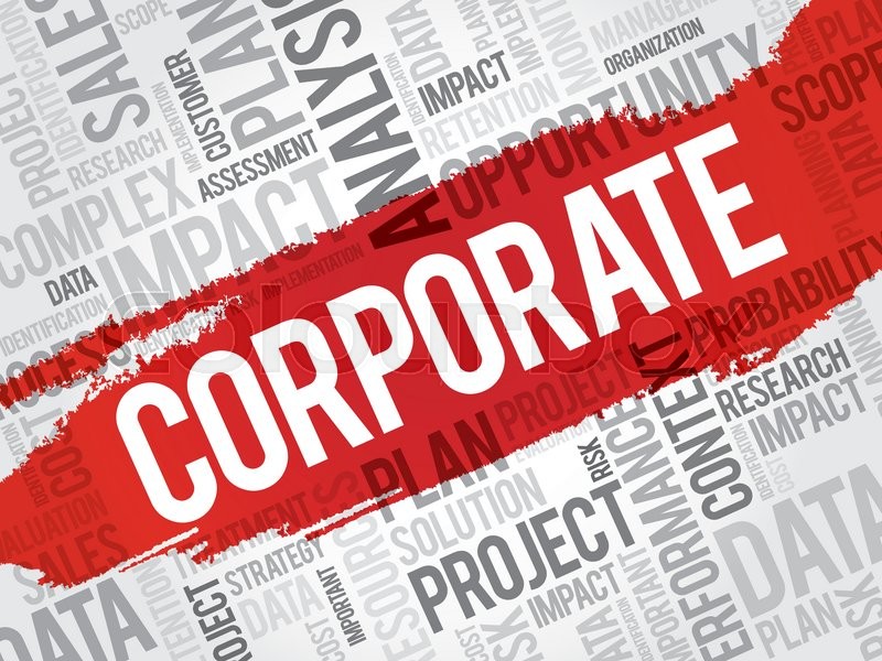 CORPORATE word cloud, business concept | Stock vector | Colourbox