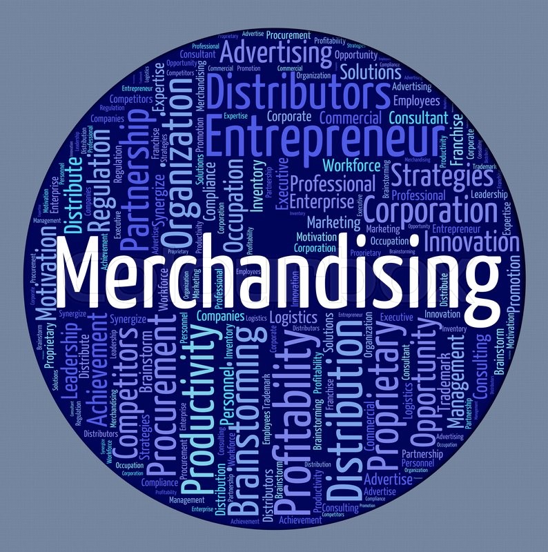 Merchandising Word Indicating Retailing ... | Stock image | Colourbox