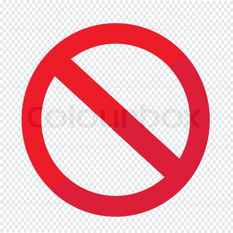 Blank ban Symbol icon | Stock vector | Colourbox