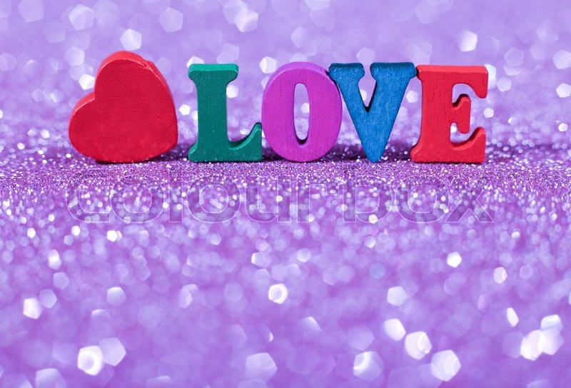 Purple Word Love