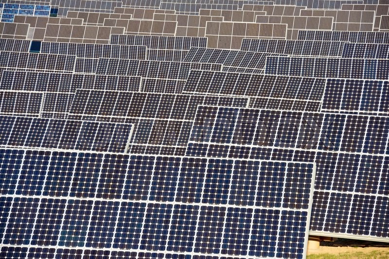 Photovoltaic panels for renewable ... | Stock image | Colourbox