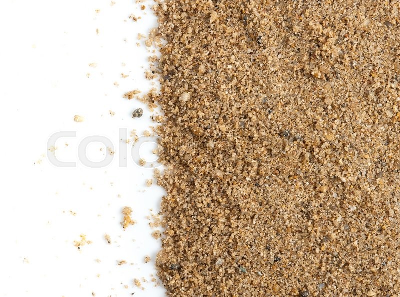 Closeup of a pile of sand of a beach or ... | Stock image | Colourbox