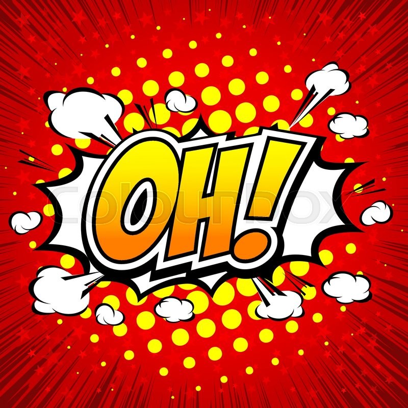 Oh! Comic Speech Bubble, Cartoon. art ... | Stock vector | Colourbox