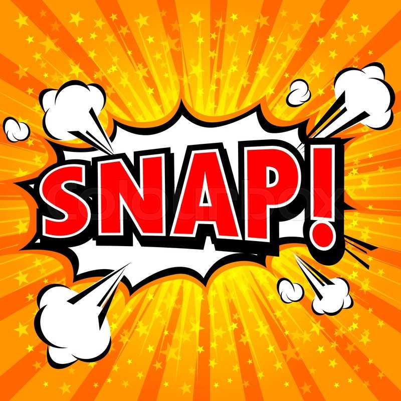 Snap! Comic Speech Bubble, Cartoon. ... | Stock vector | Colourbox
