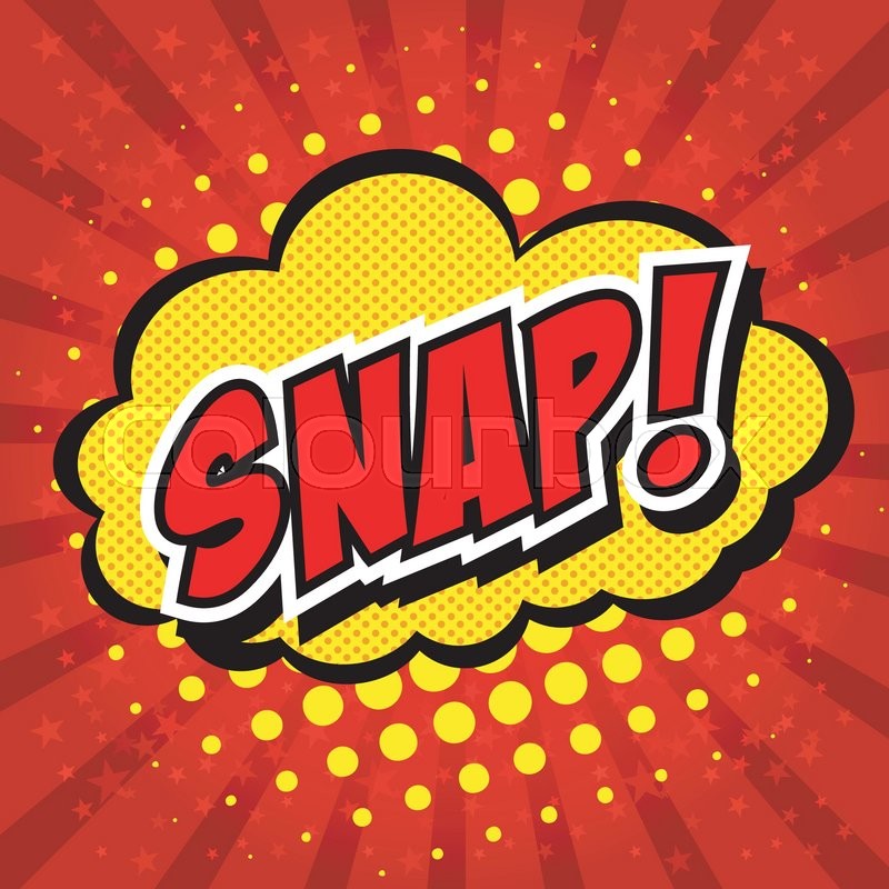 Snap! Comic Speech Bubble, Cartoon. ... | Stock vector | Colourbox