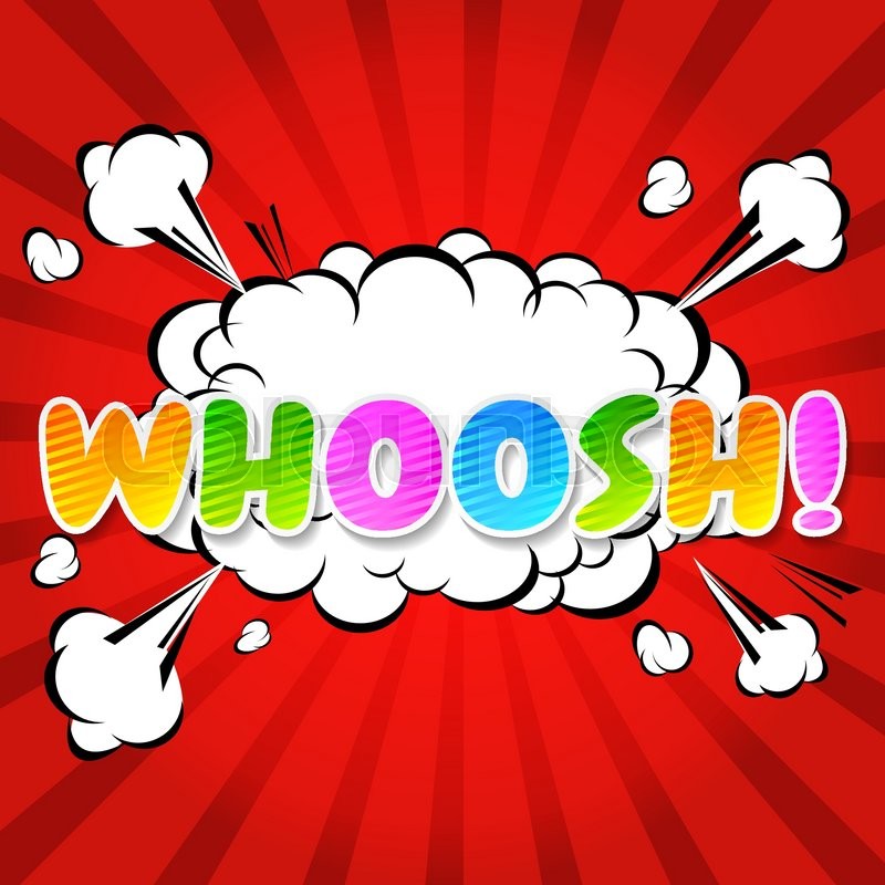 WHOOSH! Comic Speech Bubble, Cartoon. ... | Stock vector | Colourbox