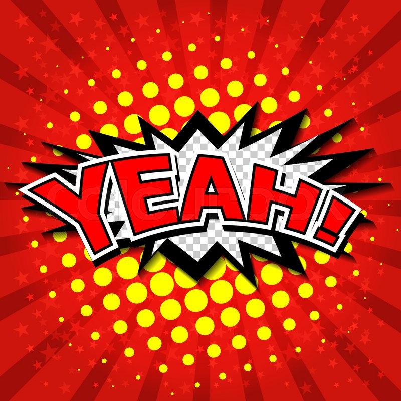 Yeah! Comic Speech Bubble, Cartoon. ... | Stock vector | Colourbox