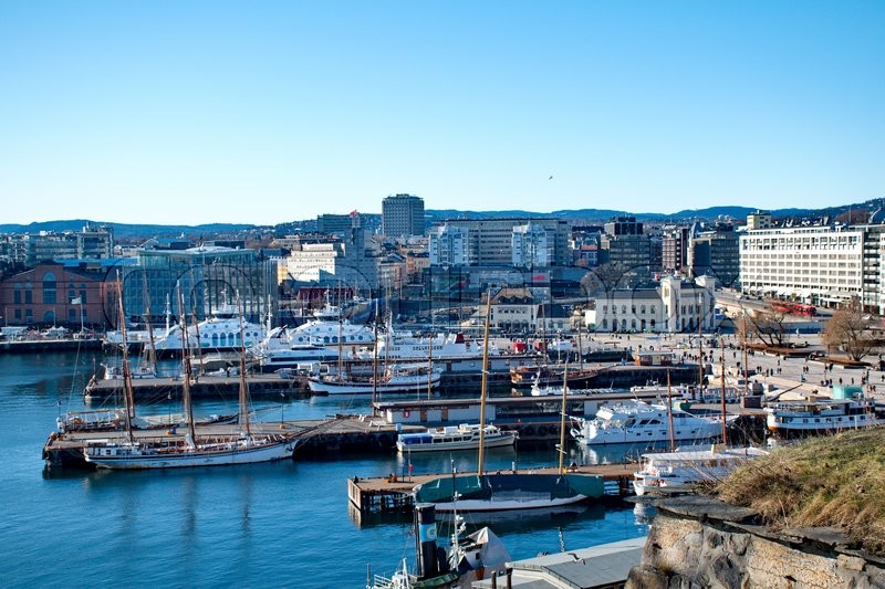 Harbour of Oslo, Norway | Stock image | Colourbox