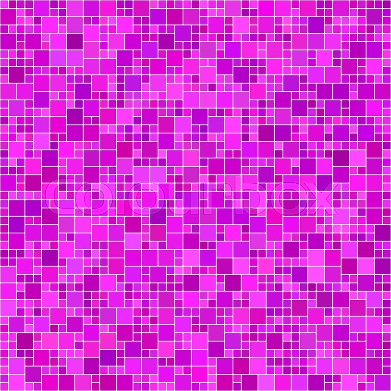 Magenta square mosaic background | Stock vector | Colourbox