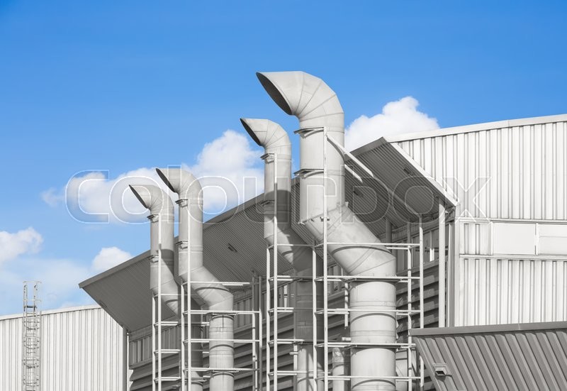 Ventilation system of factory. | Stock image | Colourbox