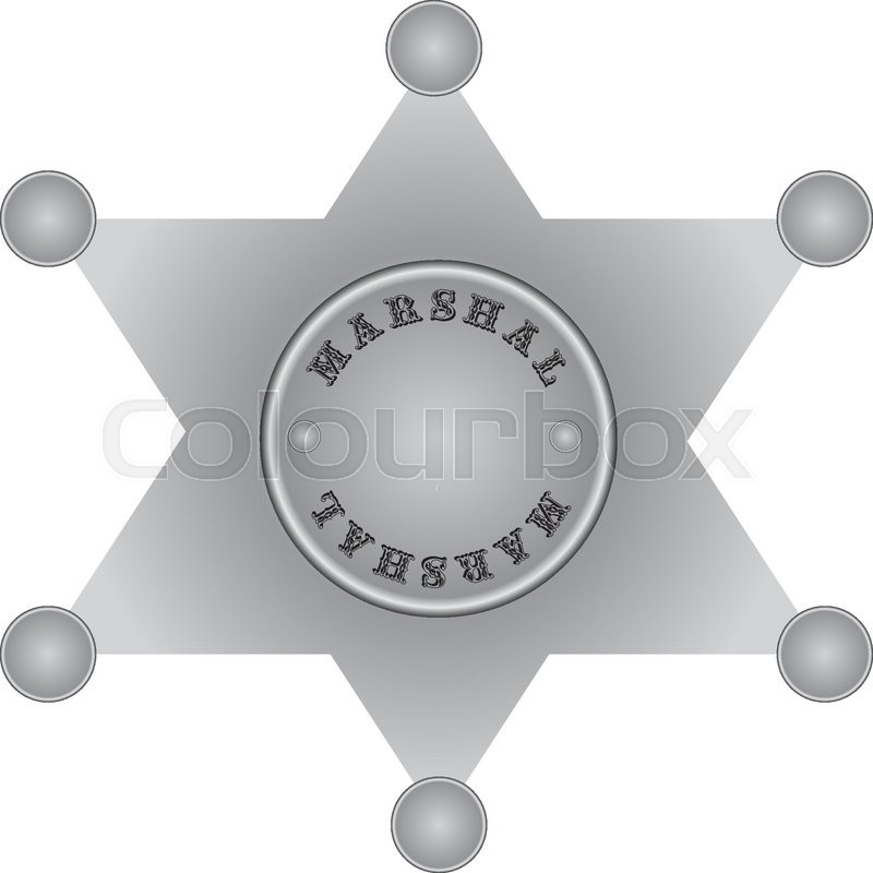 The star of the US Marshal. Vector ... | Stock vector | Colourbox