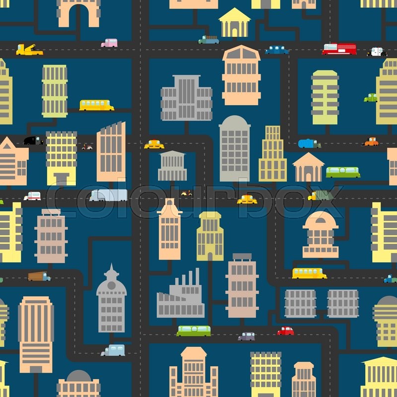 City Building Texture Map