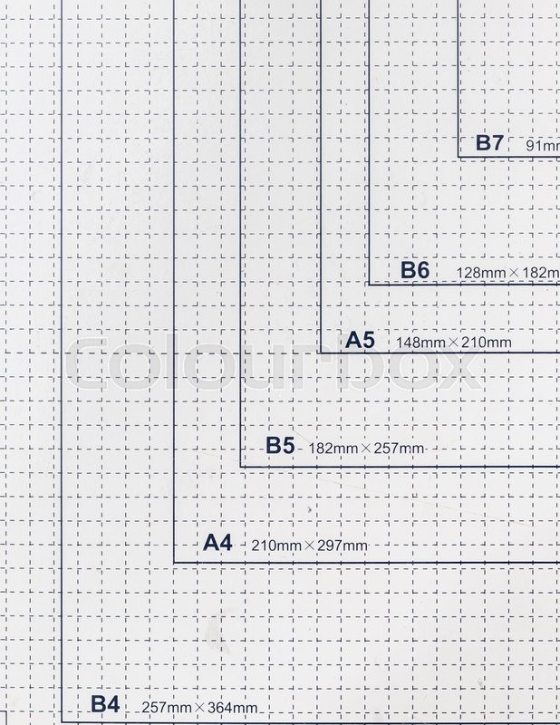 Close up measuring scale of paper ... | Stock image | Colourbox