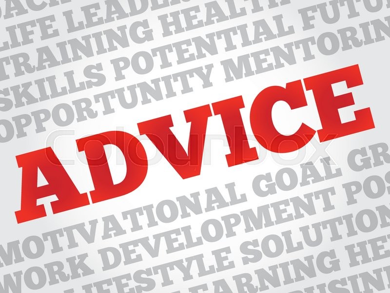 Advice word cloud, business concept | Stock vector | Colourbox