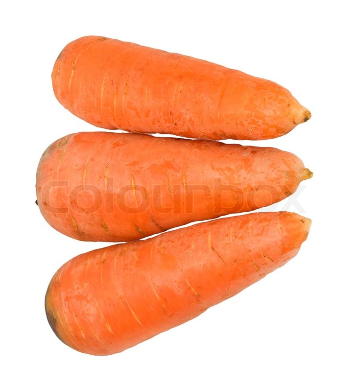 Karotten isoliert auf weiß | Stock Bild | Colourbox