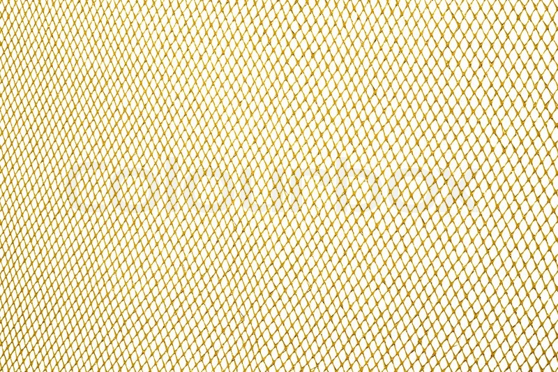 Golden grid isolated on white ... | Stock image | Colourbox