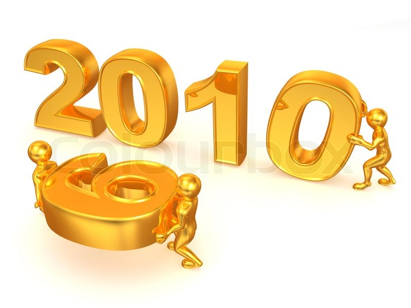 New Year. 2010. 3d | Stock image | Colourbox