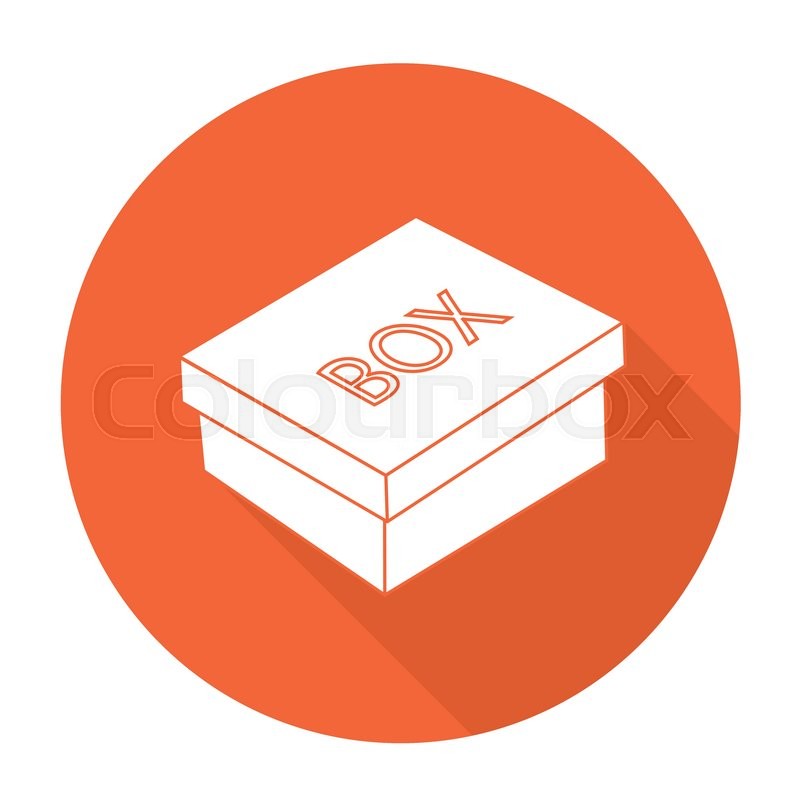 White vector box on color circle ... | Stock vector | Colourbox