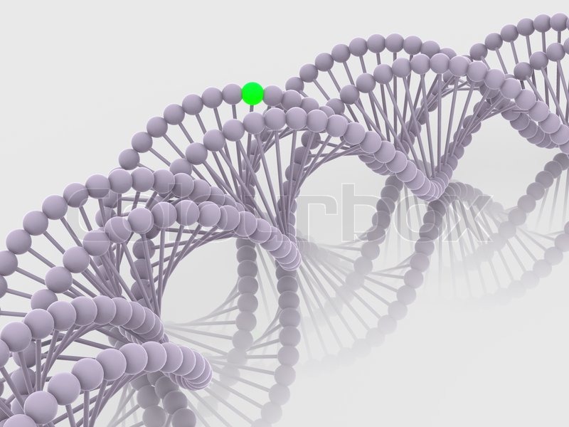 Gene in DNA. 3d | Stock image | Colourbox