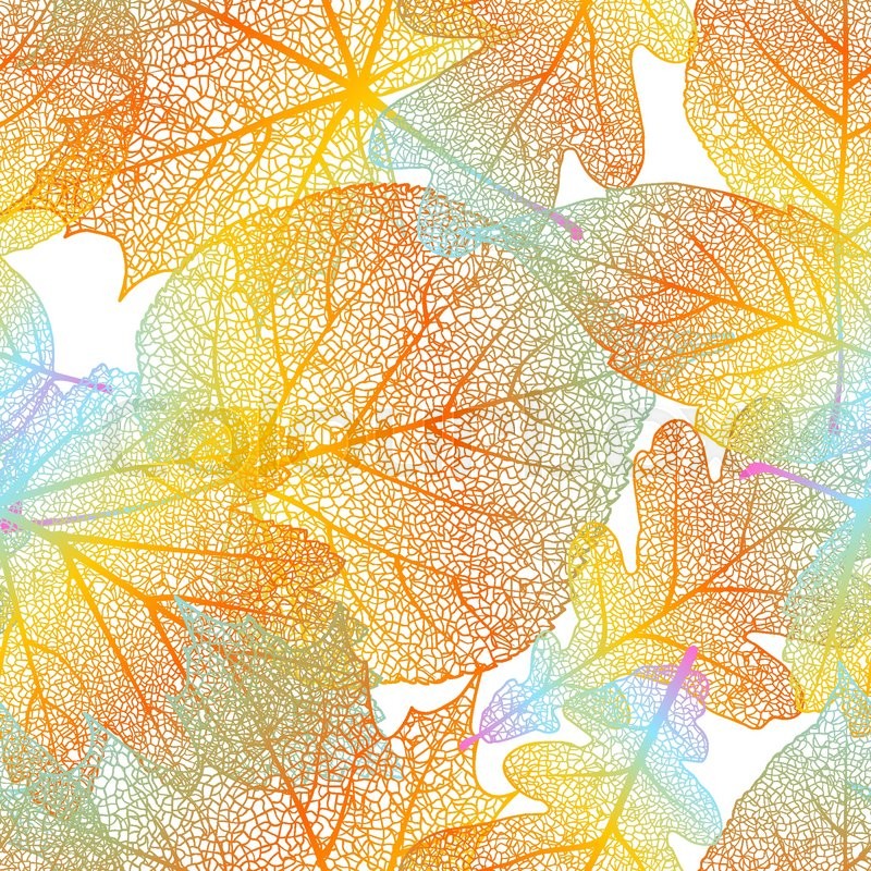 Detailed leaves seamless background. ... | Stock vector | Colourbox