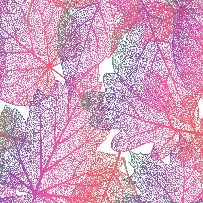 Detailed leaves seamless background. ... | Stock vector | Colourbox