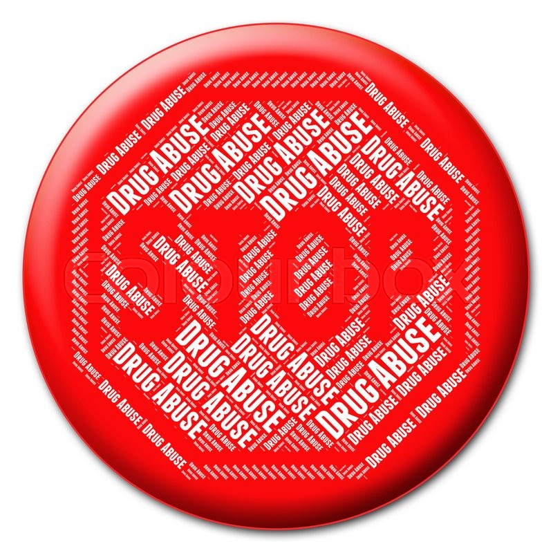 Stop Drug Abuse Represents Drugs ... | Stock image | Colourbox