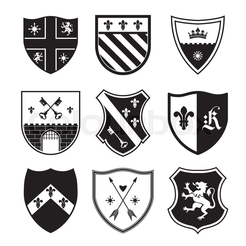 Medieval Shields Symbols