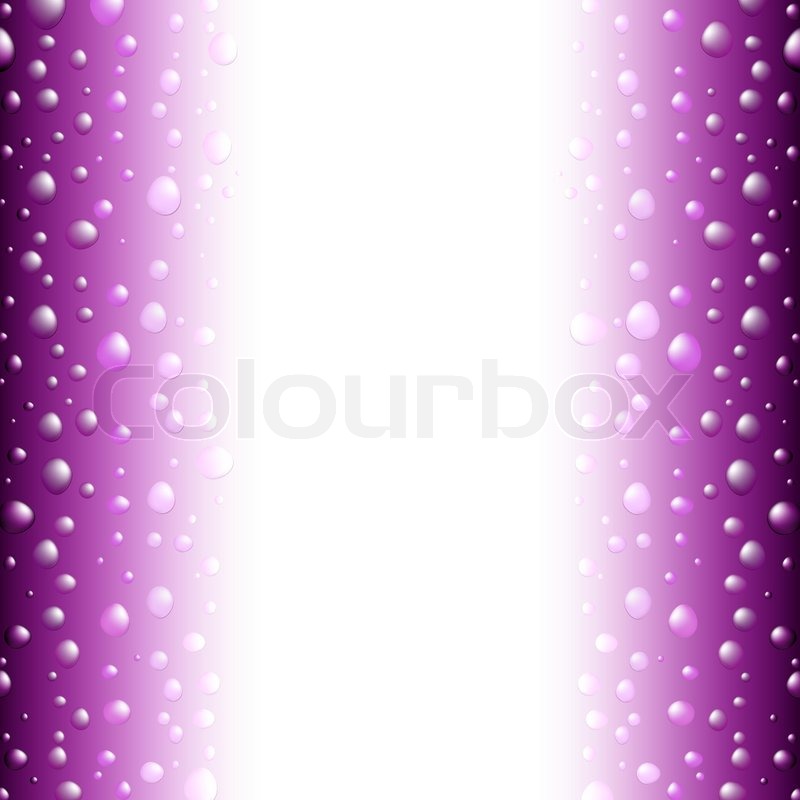 Violet saturated border with water ... | Stock vector | Colourbox