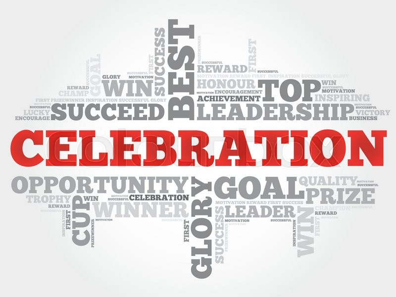 Celebration word cloud, business ... | Stock vector | Colourbox