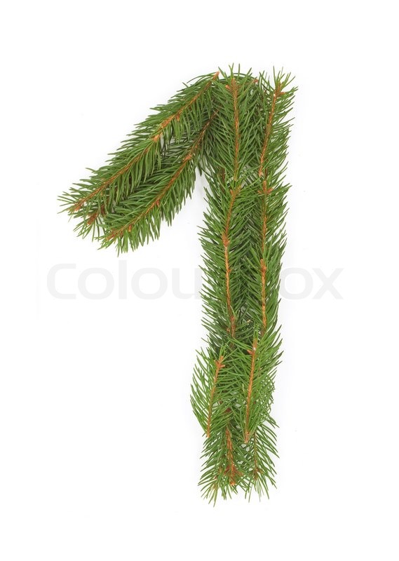 NUMBER 1 - Christmas tree decoration - ... | Stock Photo | Colourbox