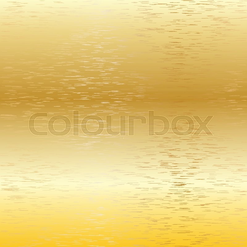 Golden background Vector metal scratch ... | Stock vector | Colourbox