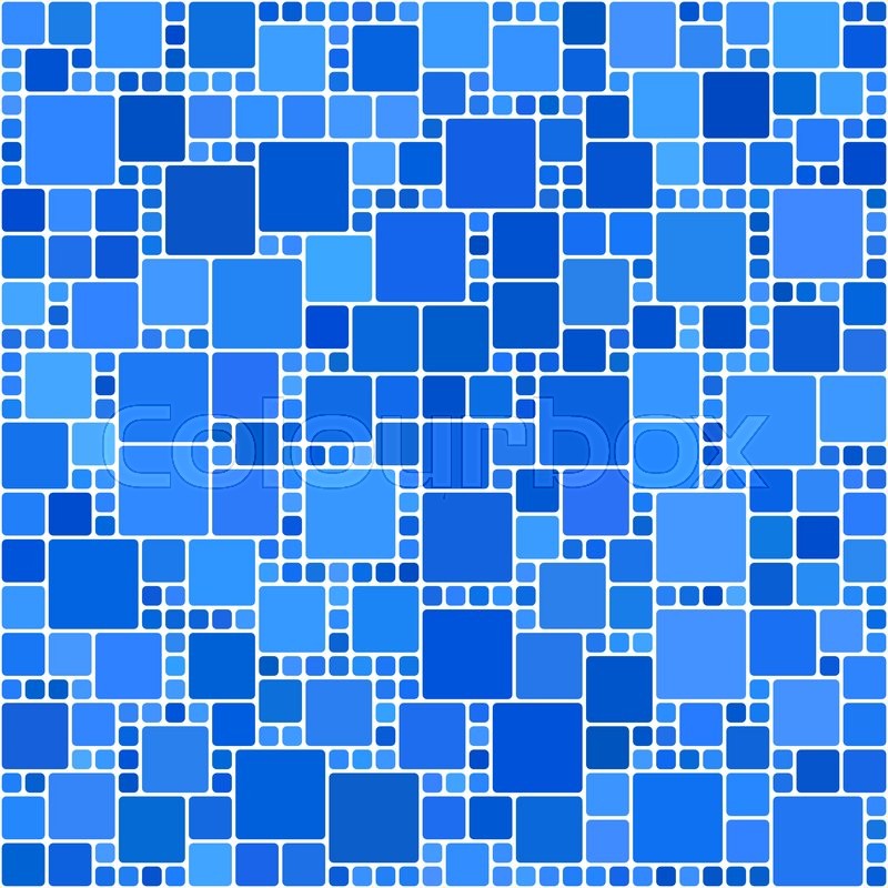 Blue Square Mosaic Background Stock Vector Colourbox