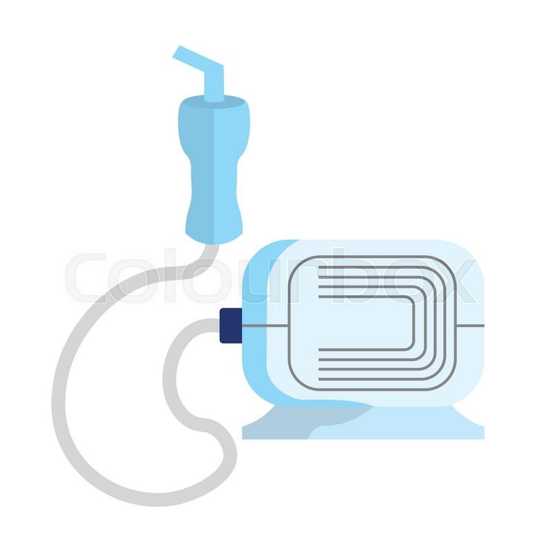 A nebulizer from asthma and ... | Stock vector | Colourbox