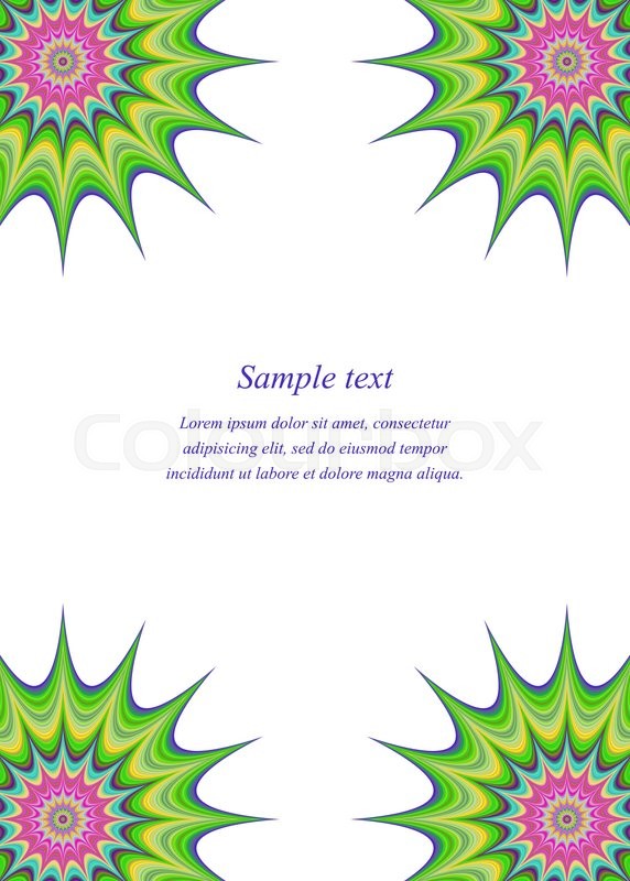 Multicolored page corner design ... | Stock vector | Colourbox