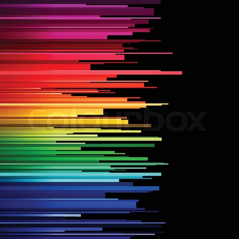 Horizontal Rainbow Stripes