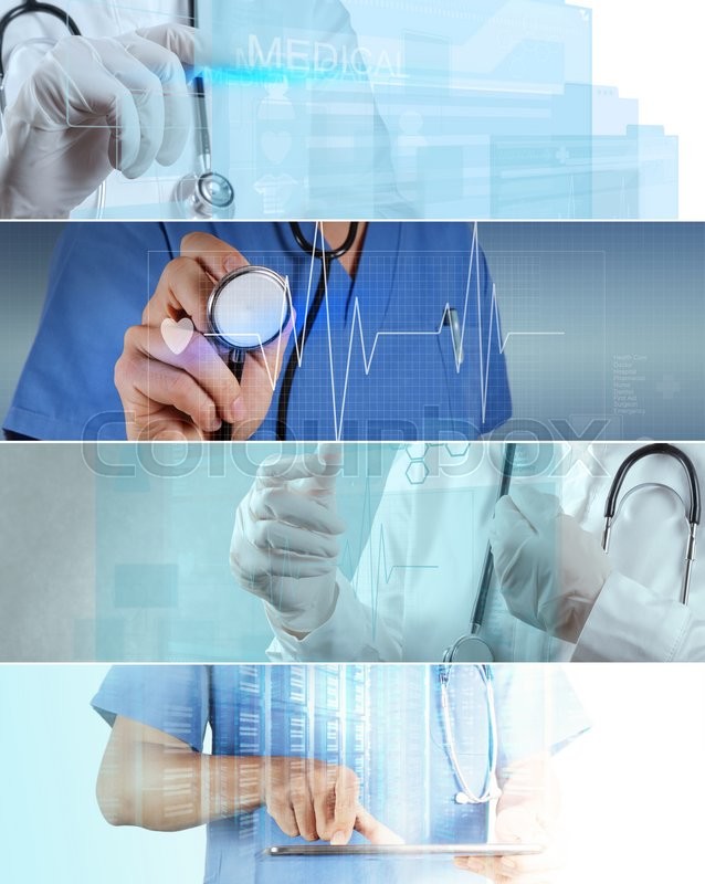 Collage of Various modern medical ... | Stock image | Colourbox