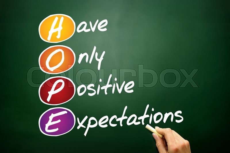 HOPE, business concept on blackboard | Stock image | Colourbox