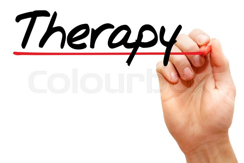 Hand writing Therapy with marker, ... | Stock image | Colourbox