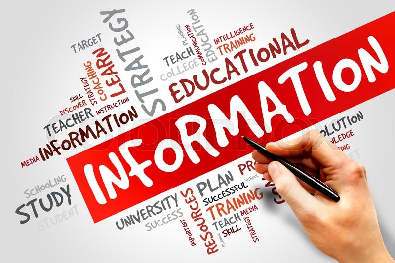 INFORMATION word cloud, education ... | Stock image | Colourbox