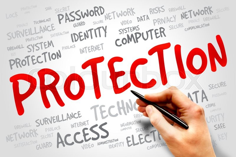 PROTECTION word cloud, business concept | Stock image | Colourbox