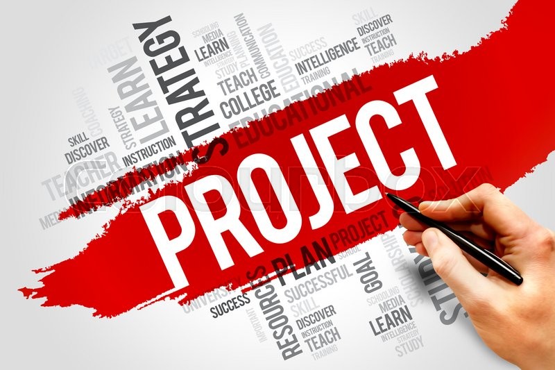 PROJECT word cloud, education concept | Stock image | Colourbox