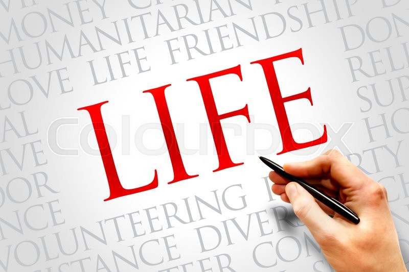 Life word cloud concept | Stock image | Colourbox